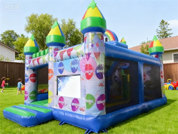 China Customized Colorful Balloons Inflatable Bouncy Castle Suppliers ...