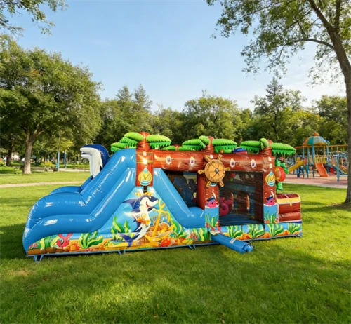 China Customized Inflatable Large Bounce House With Slide Suppliers ...
